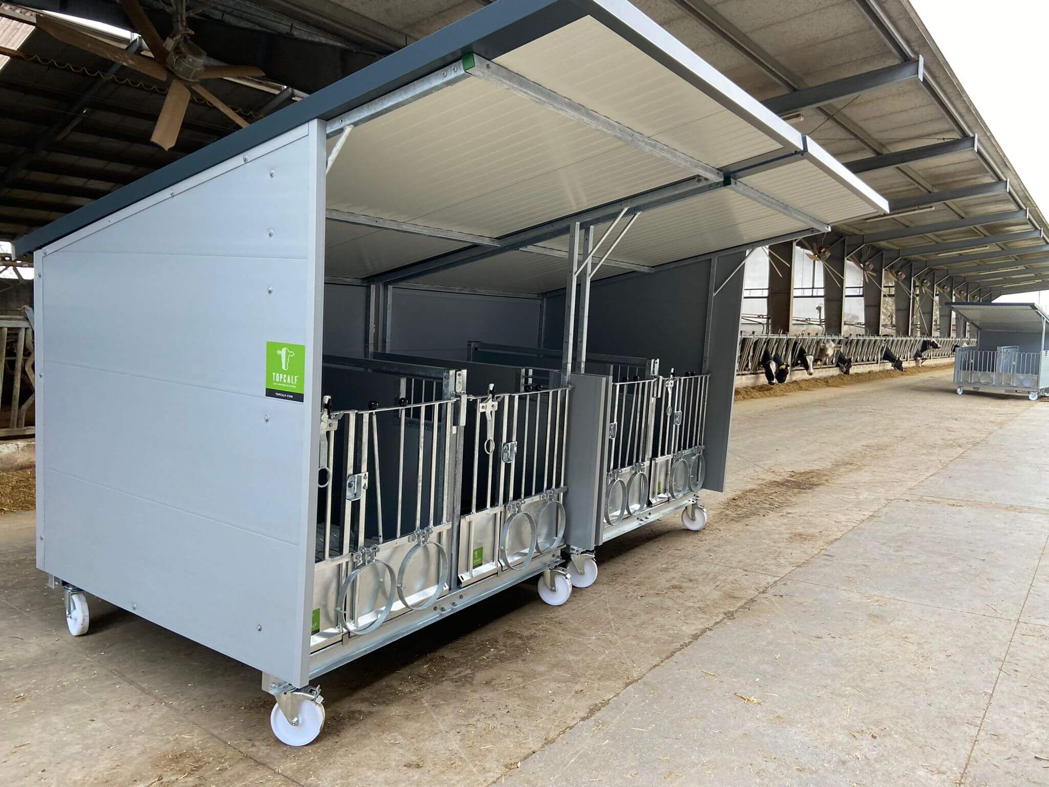 9 additional calf hutches in Italy | Topcalf | Paired Calf Housing